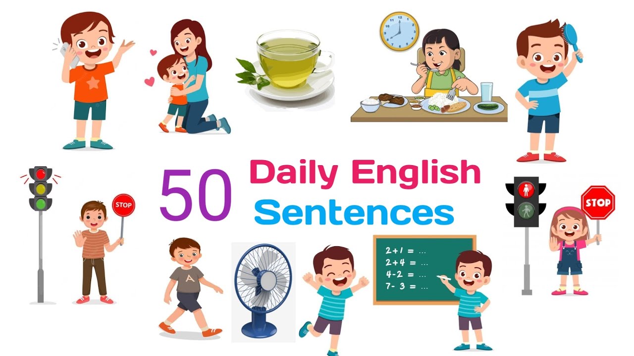 50 Simple English Sentences for Daily Life | Easy English Learning # ...