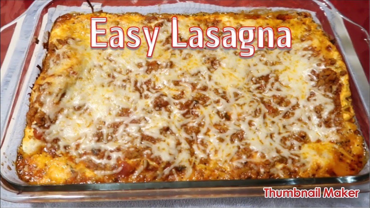 HOW TO MAKE LASAGNA ON A BUDGET | SUPER CHEAP!! - YouTube