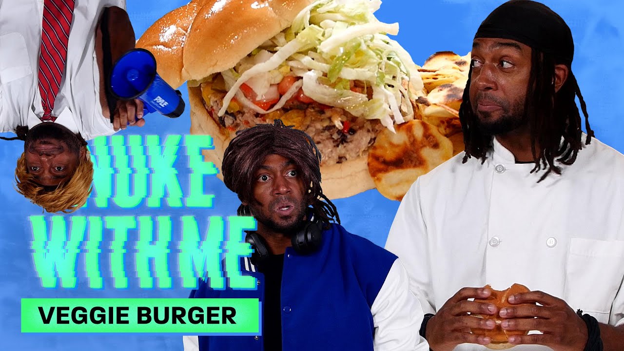 Marlon Makes A Veggie Burger and Chips in His Microwave | Nuke With Me ...