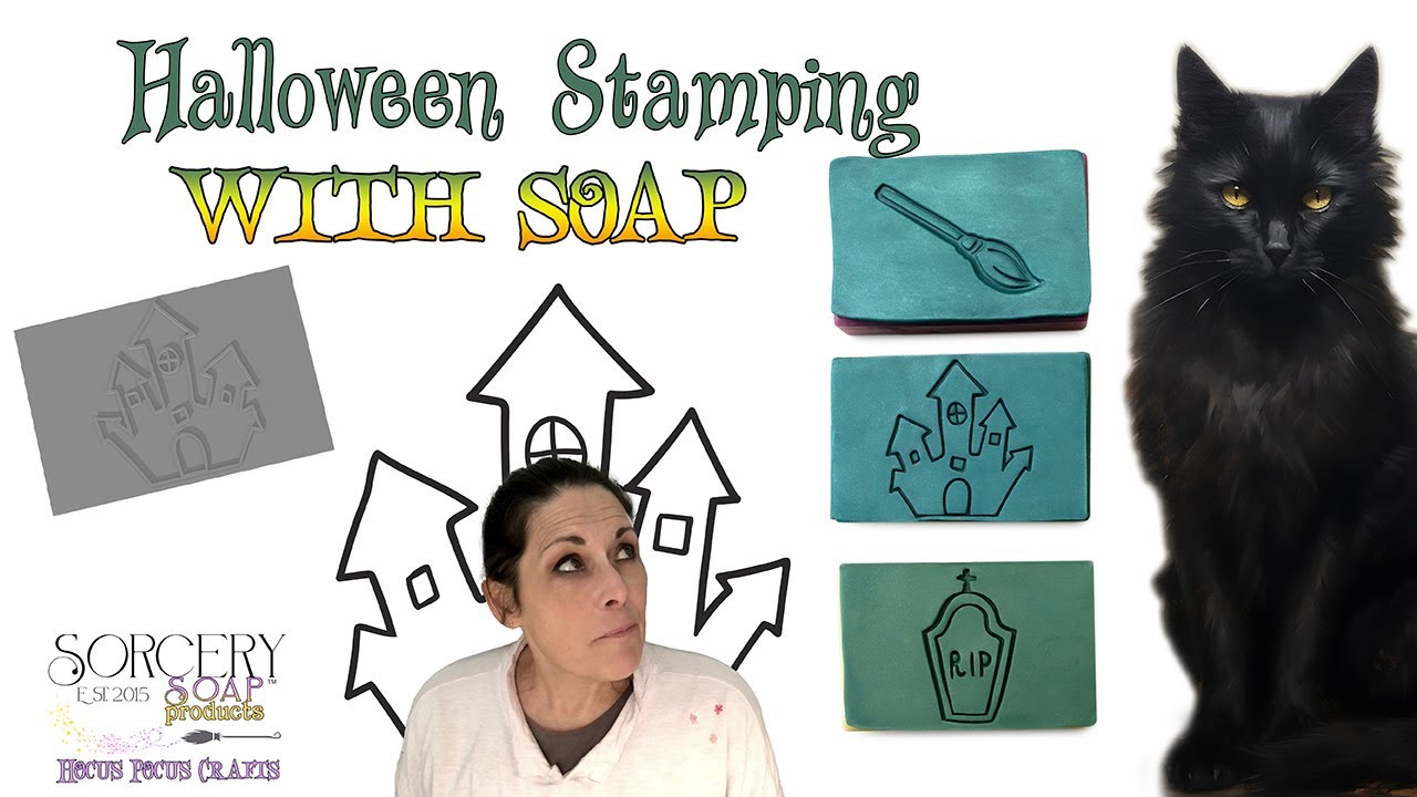 Halloween Stamping with Soap | Spooky Soap Stamps - YouTube