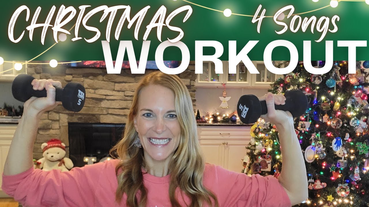 15 Minute FULL BODY Christmas Dance Workout with Weights | Fun ...
