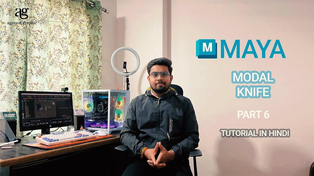 MAYA TUTORIAL IN HINDI [ MODAL KNIFE ] - YouTube