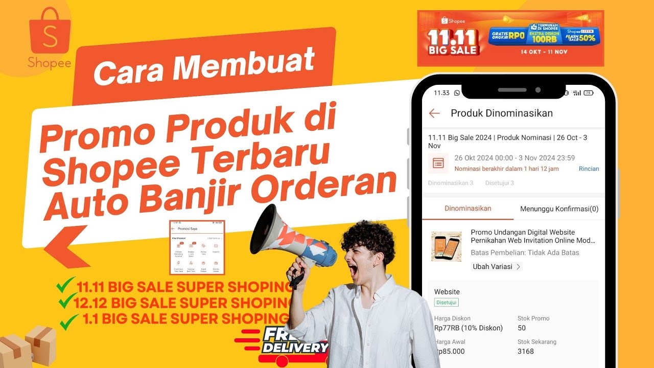 Cara membuat promo diskon produk di shopee terbaru - YouTube