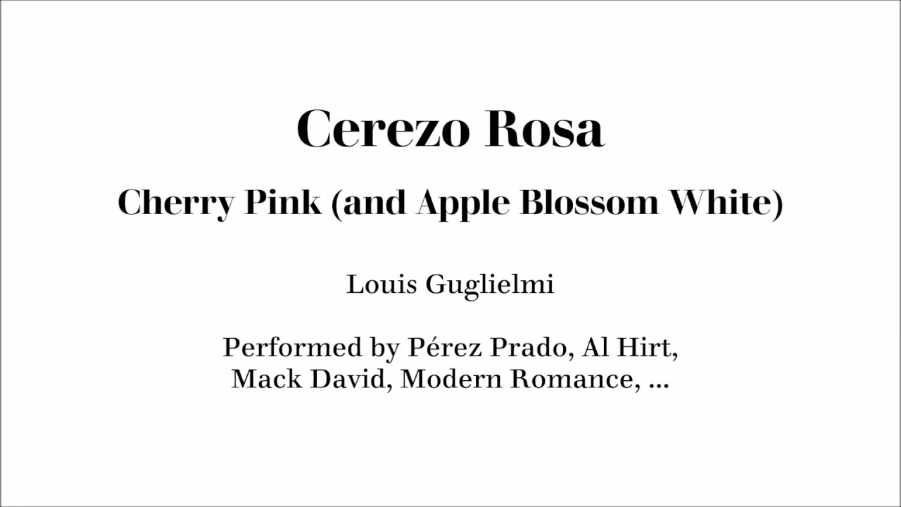 Trumpet Play-Along - Cerezo Rosa - Cherry Pink and Apple Blossom White ...