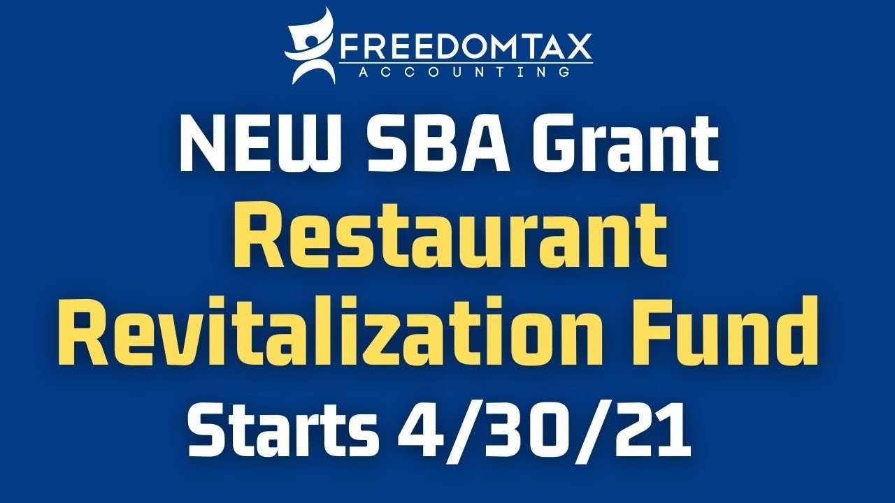 Restaurant Revitalization Fund Start Date is April 30, 2021 - SBA ...