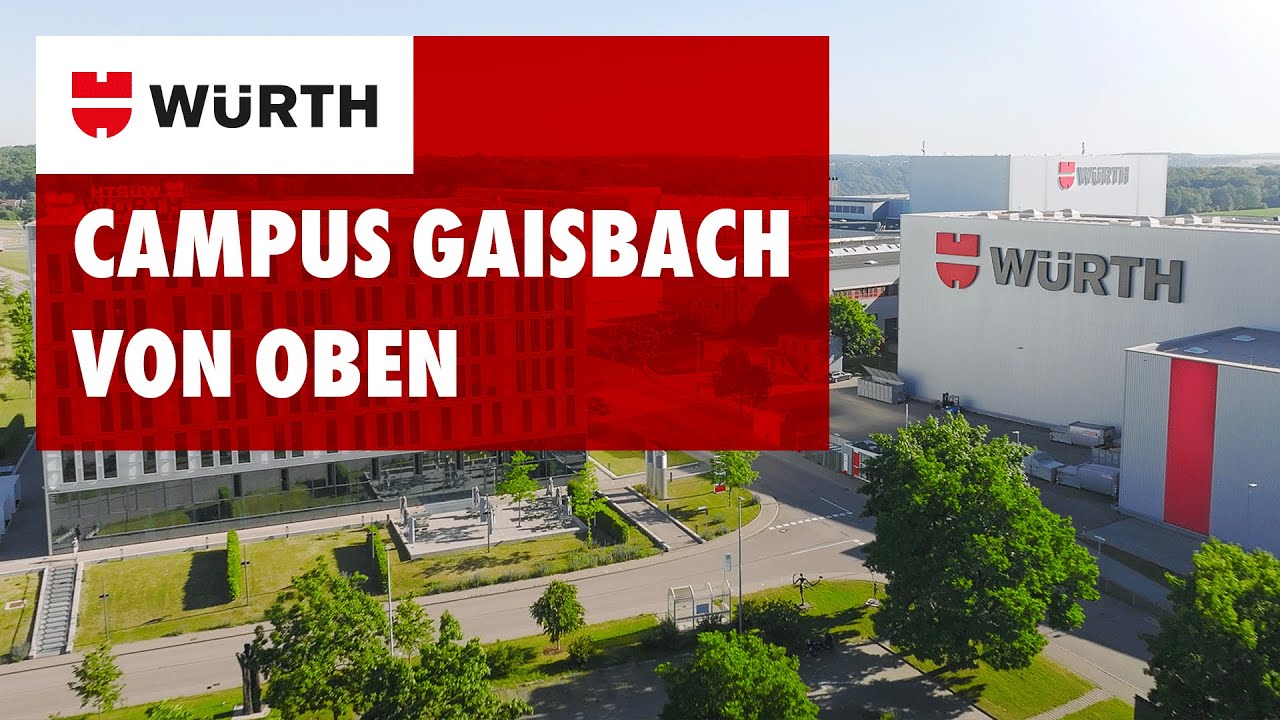 Würth Campus Gaisbach von oben - YouTube