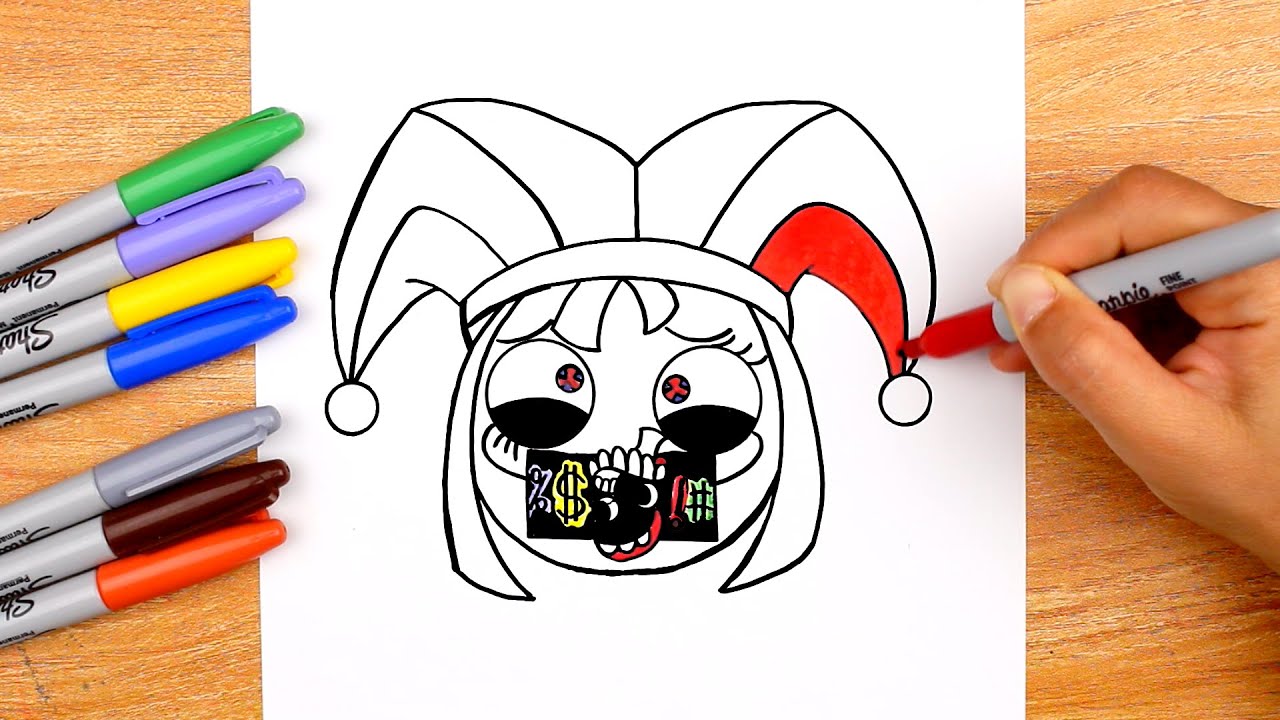 How To Draw Pomni Cursing from The Amazing Digital Circus /step by step ...