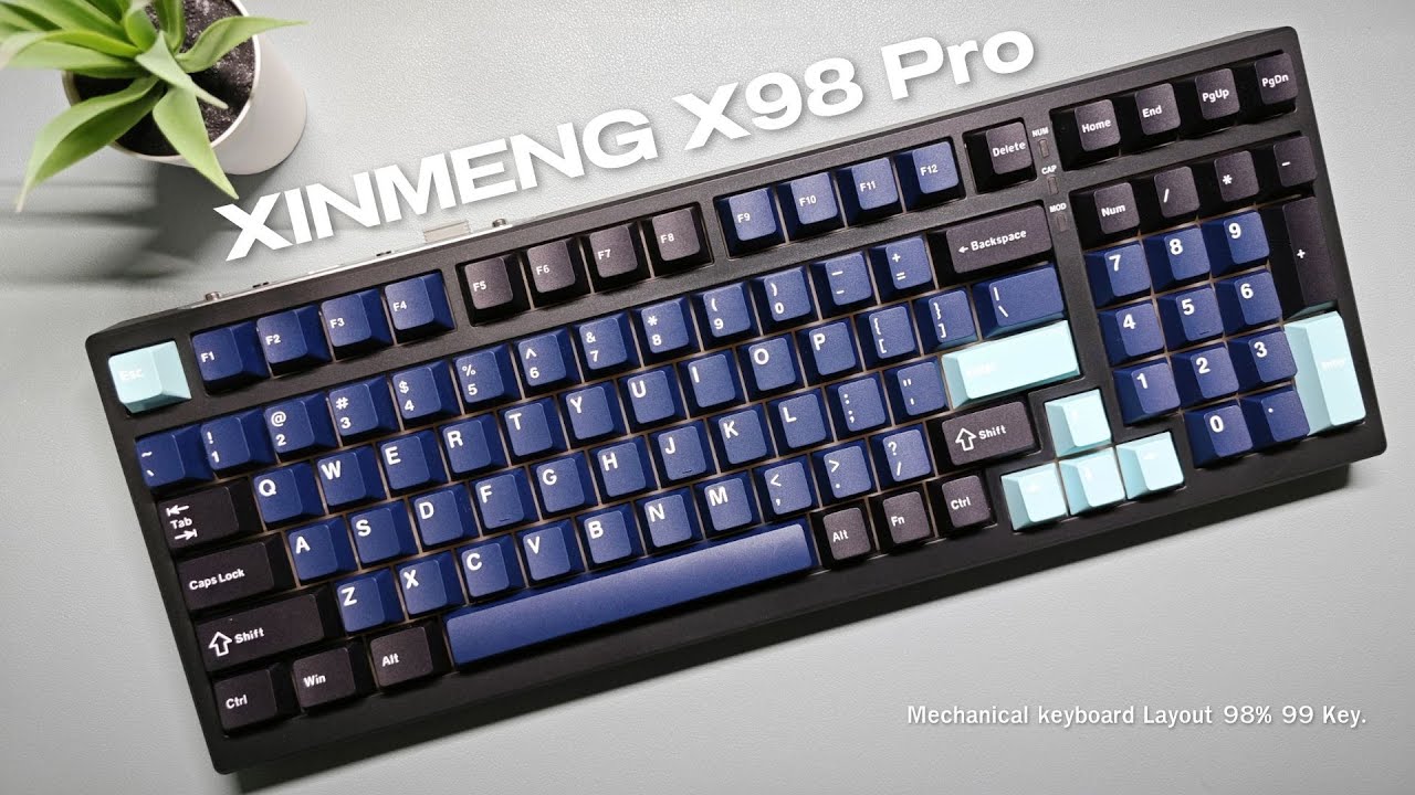 รีวิว Xinmeng X98 Pro Mechanical Keyboard ไร้สาย Layout 98% 99 Key ที่ ...