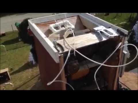 Homemade bubble snow machine