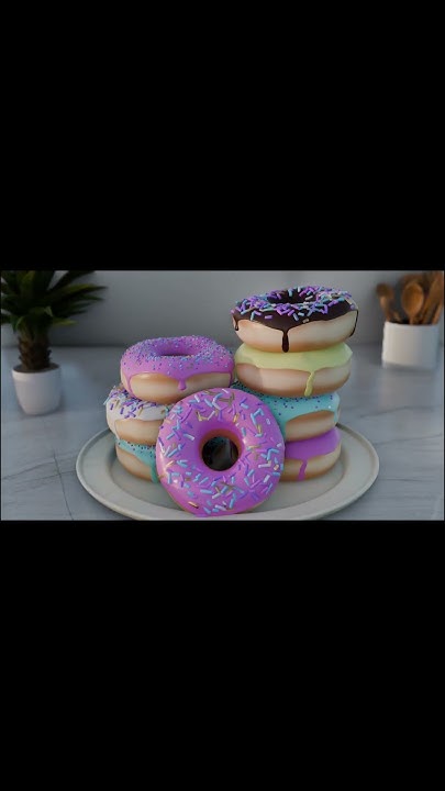My First Blender Donut Render 🍩 | Blender Guru Beginner Tutorial - YouTube