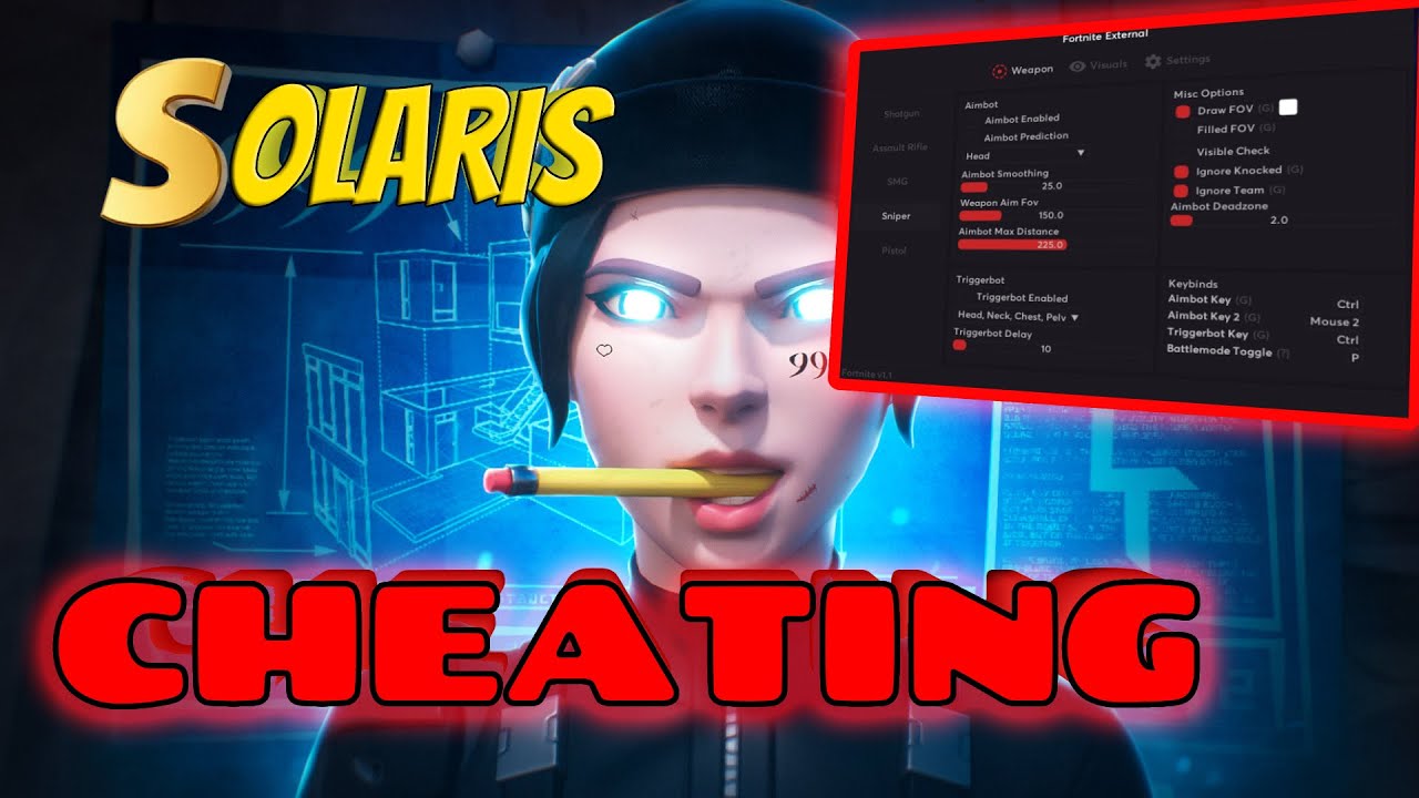 Cheating In Fortnite W / Solaris Private - YouTube