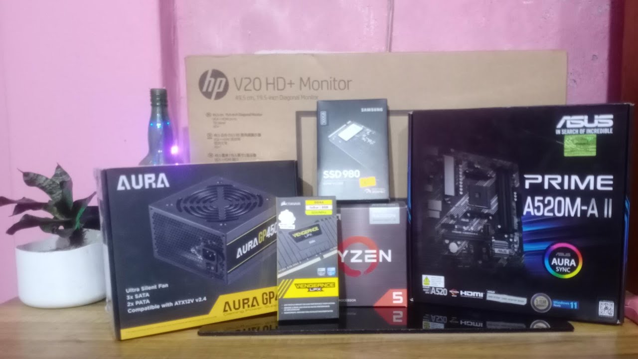 Full pc built only under 50k .rayzon 5600g . - YouTube