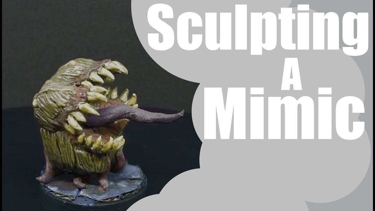 Sculpting a DnD Mimic Miniature from Scratch - YouTube