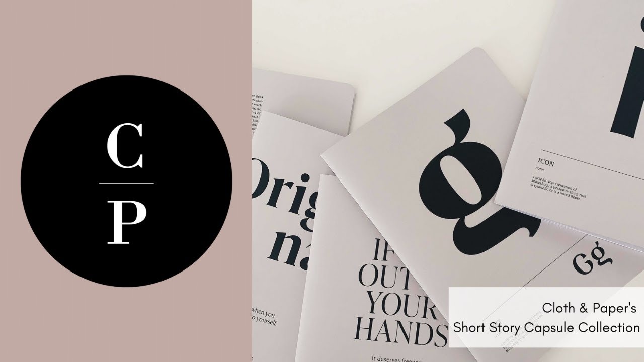 Short Story Capsule Notebook Collection | Cloth & Paper - YouTube