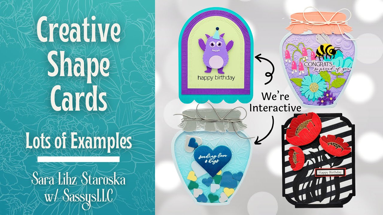 Creative Shape Cards with @spellbinders - YouTube