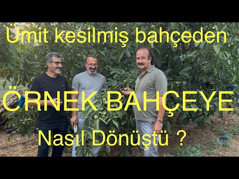 Ümit kesilmiş bahçeden ÖRNEK BAHÇEYE nasıl dönüştü? Neler yaptılar. Nasıl yaptılar? Cevizadam Ahmet
