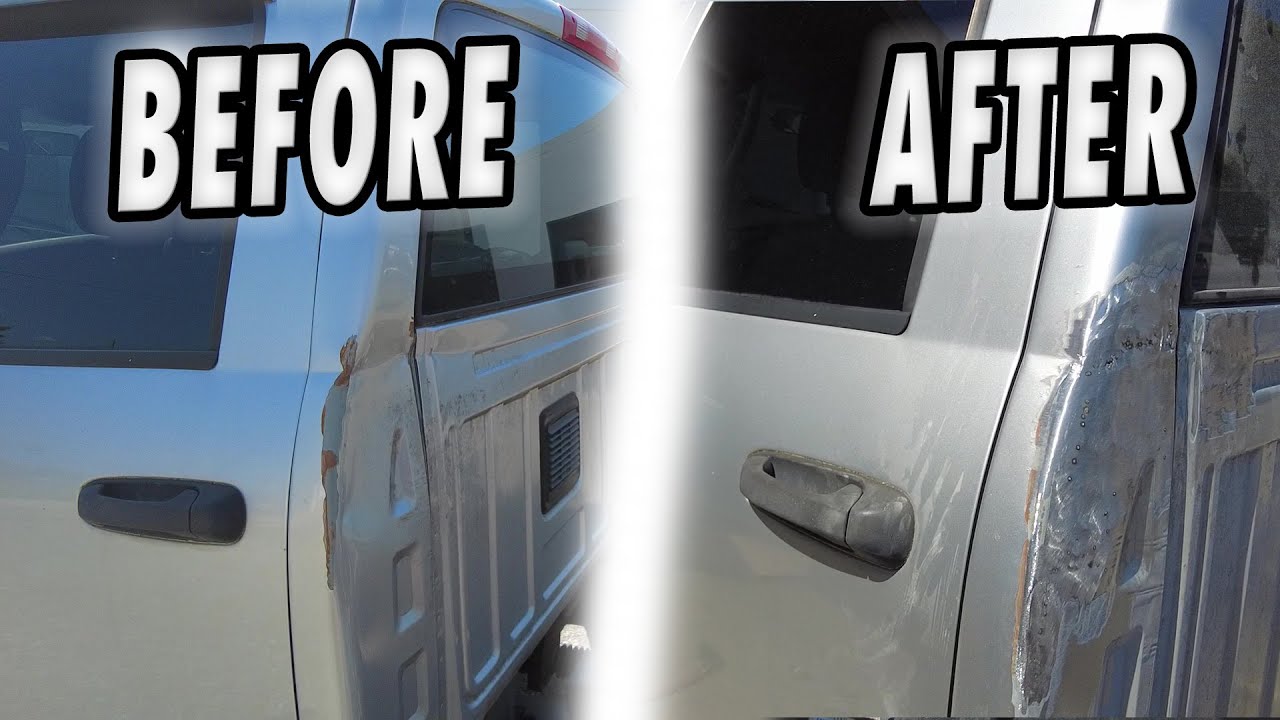 Repairing a Smashed Truck Cab is Easy with Vtuned Garage - YouTube
