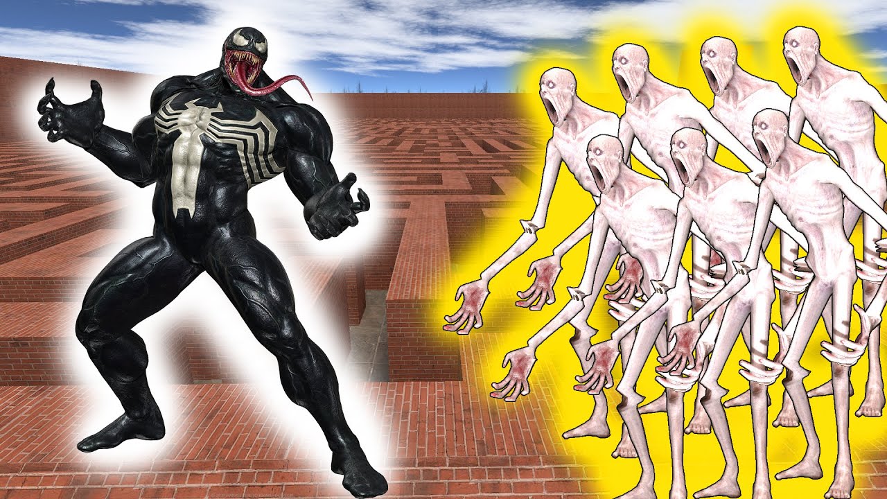 VENOM-SPIDERMAN ESCAPE FROM THE MONSTER SCP-096 NICO'S NEXTBOT, 2D ...
