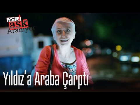 Yıldız'a araba çarptı