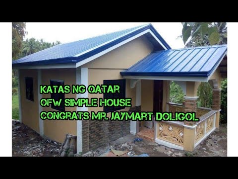 Katas ng Qatar / OFW Simple Dream House. Congrats Mr. Jaymart Doligol - YouTube