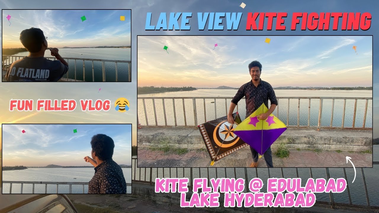 Epic Kite Fighting at Edulabad Lake View in Hyderabad! 🪁 Patangbazi ...
