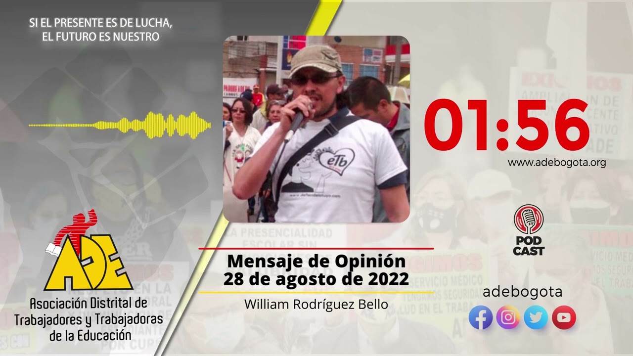 Mensaje de Opinión William Rodríguez Bello 28 de Agosto de 2022 - YouTube