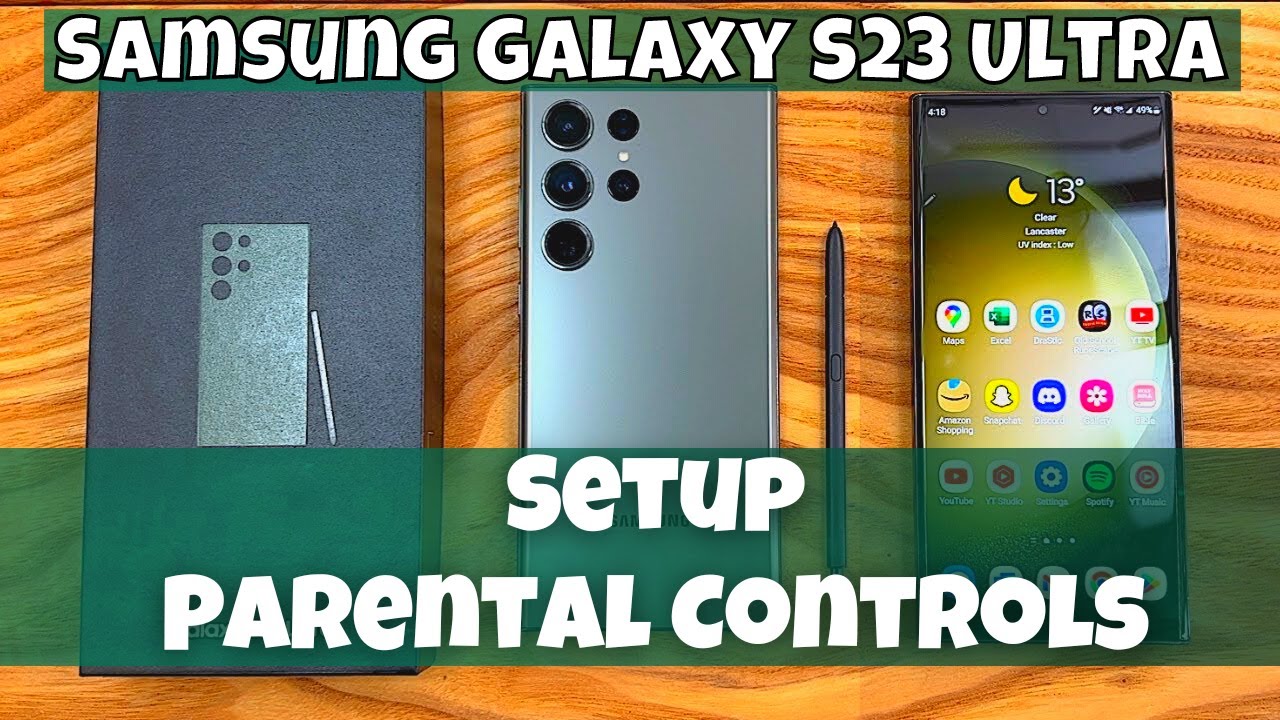 How to Setup Parental Controls Samsung Galaxy S23 Ultra - YouTube