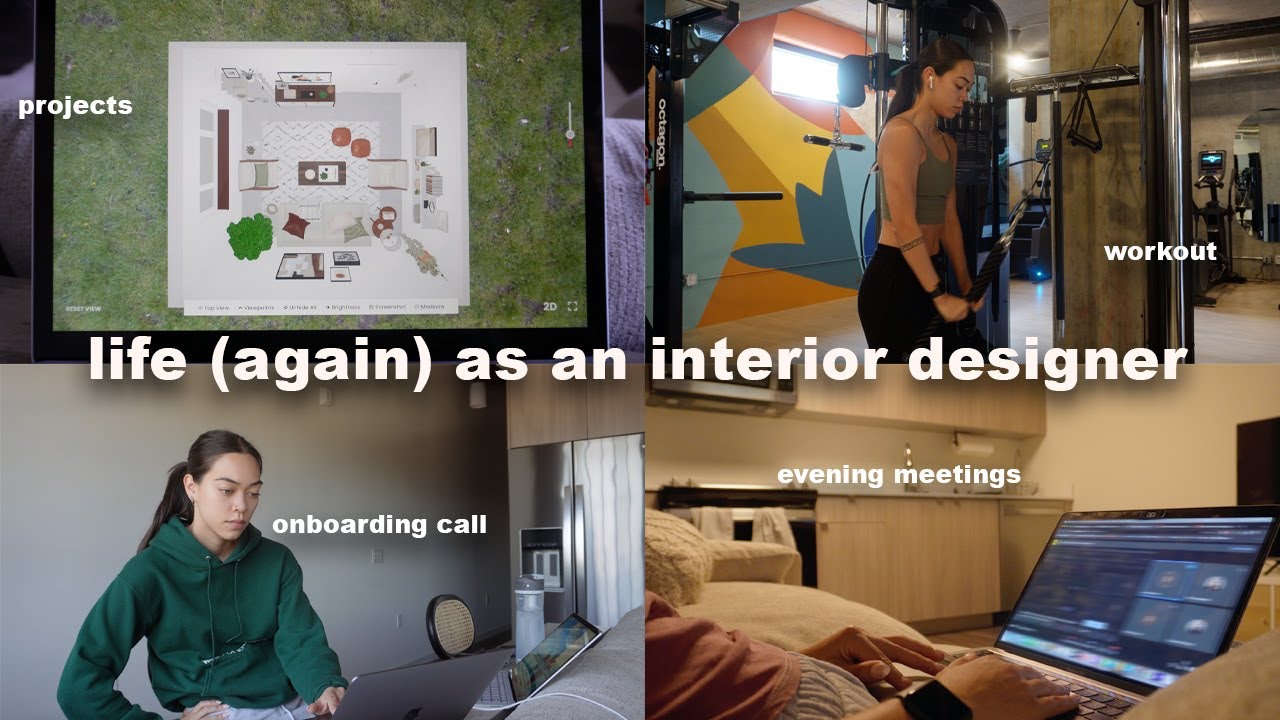 DAY IN MY LIFE (again) AS AN INTERIOR DESIGNER | getting back into ...