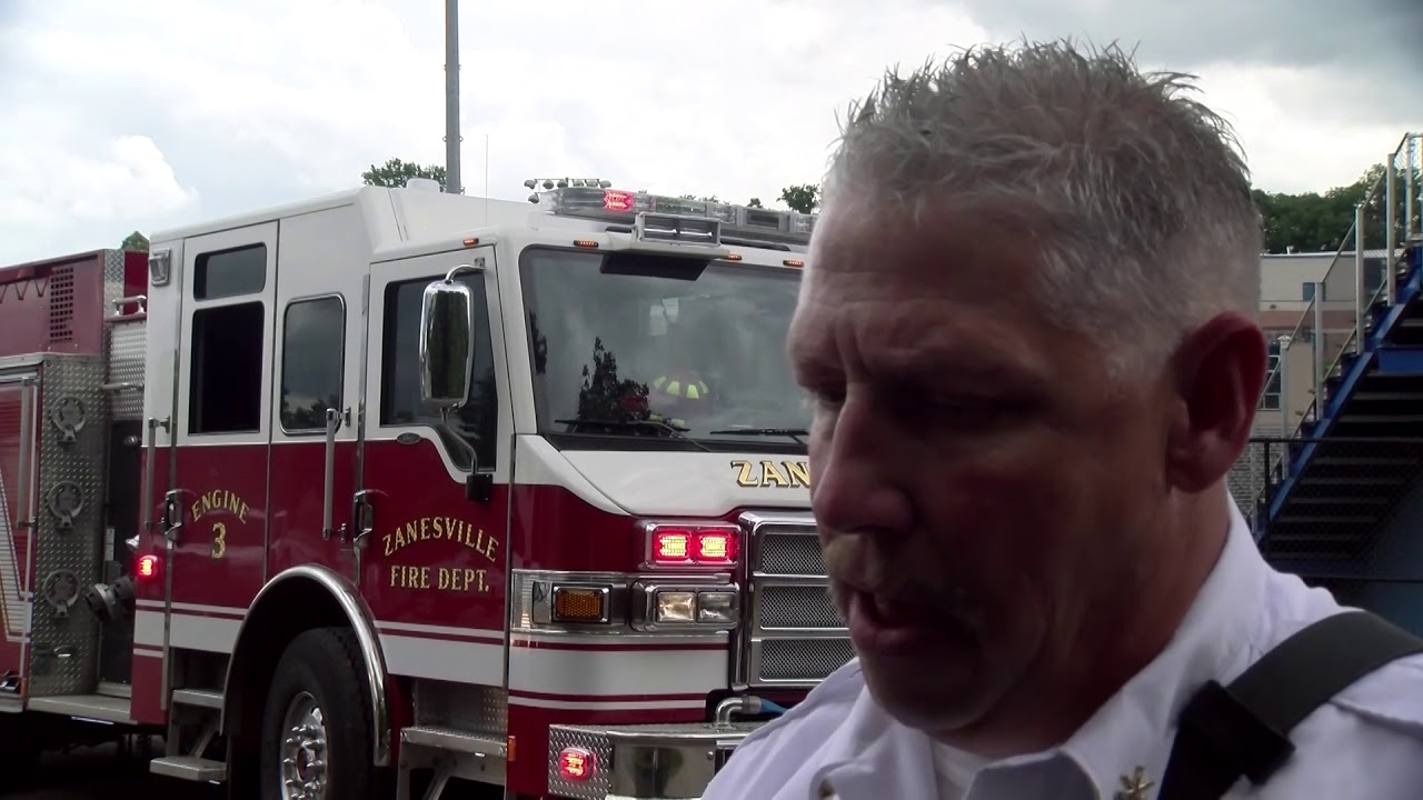 Zanesville Interim Fire Chief Doug Hobson explains gas leak - YouTube