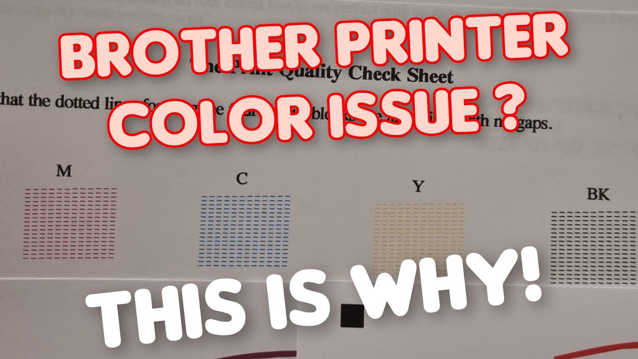 Brother Printer Ink Color Problem. MFC - T920DW and more. - YouTube