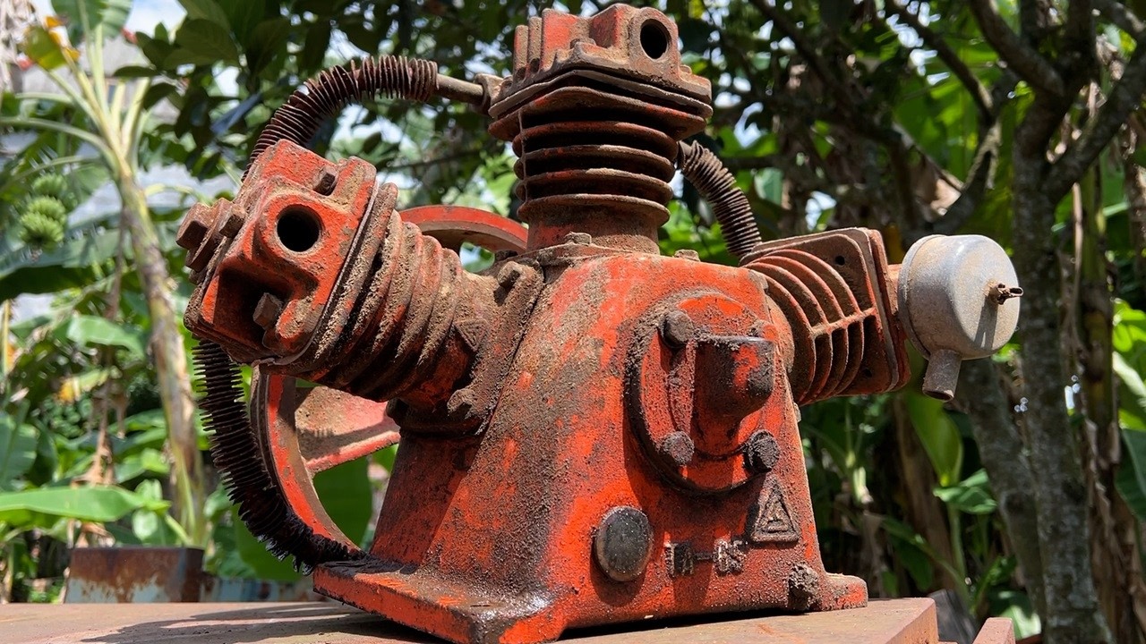 Restore Puny Discovery Air Compressor 3 Phase Motor Burned Out ...