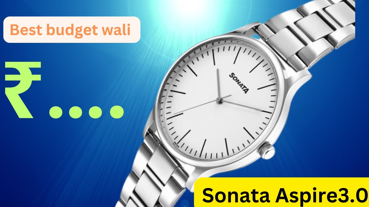 Best Sonata Aspire Quartz Analog dome glass White Dial Stainless Steel ...