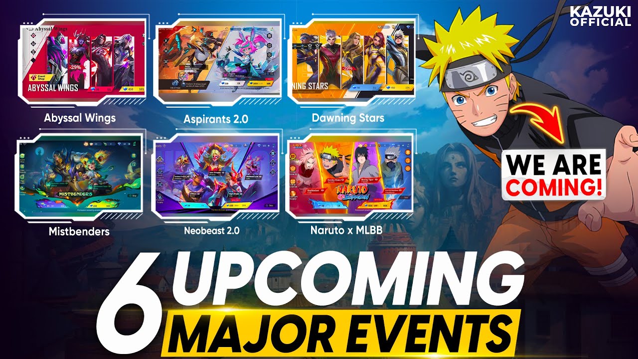 ALL 6 UPCOMING MAJOR EVENTS | NARUTO | DAWNING STAR | ASPIRANTS 2.0 ...