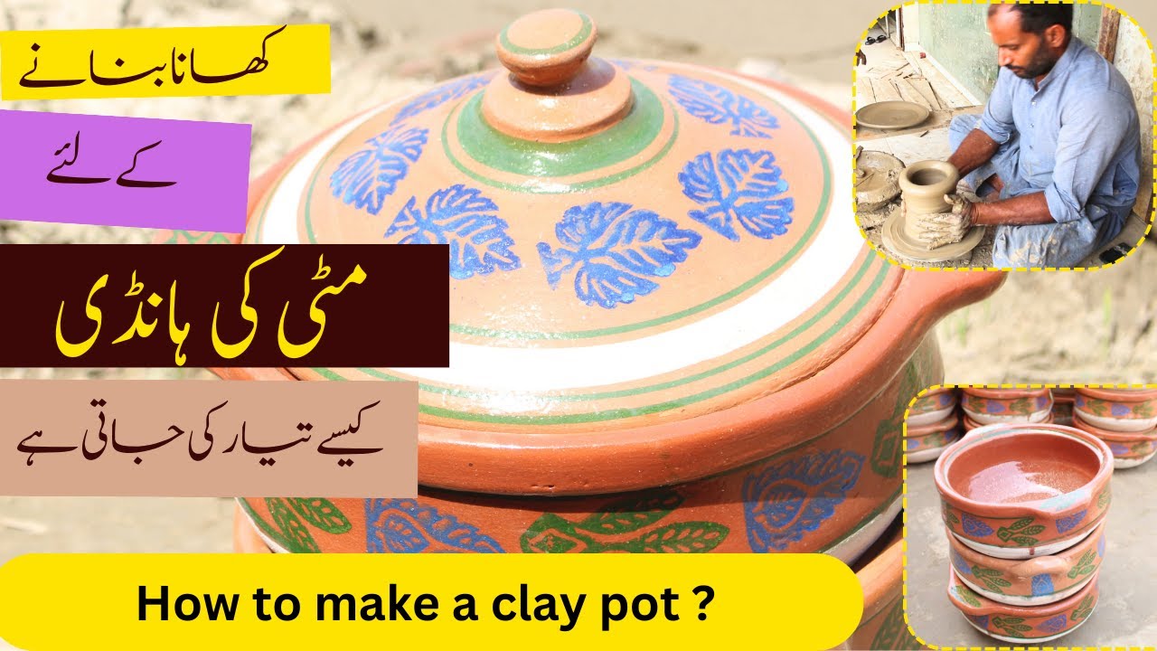 How to make a clay pot from beginning to end || pottery || Amazing ...