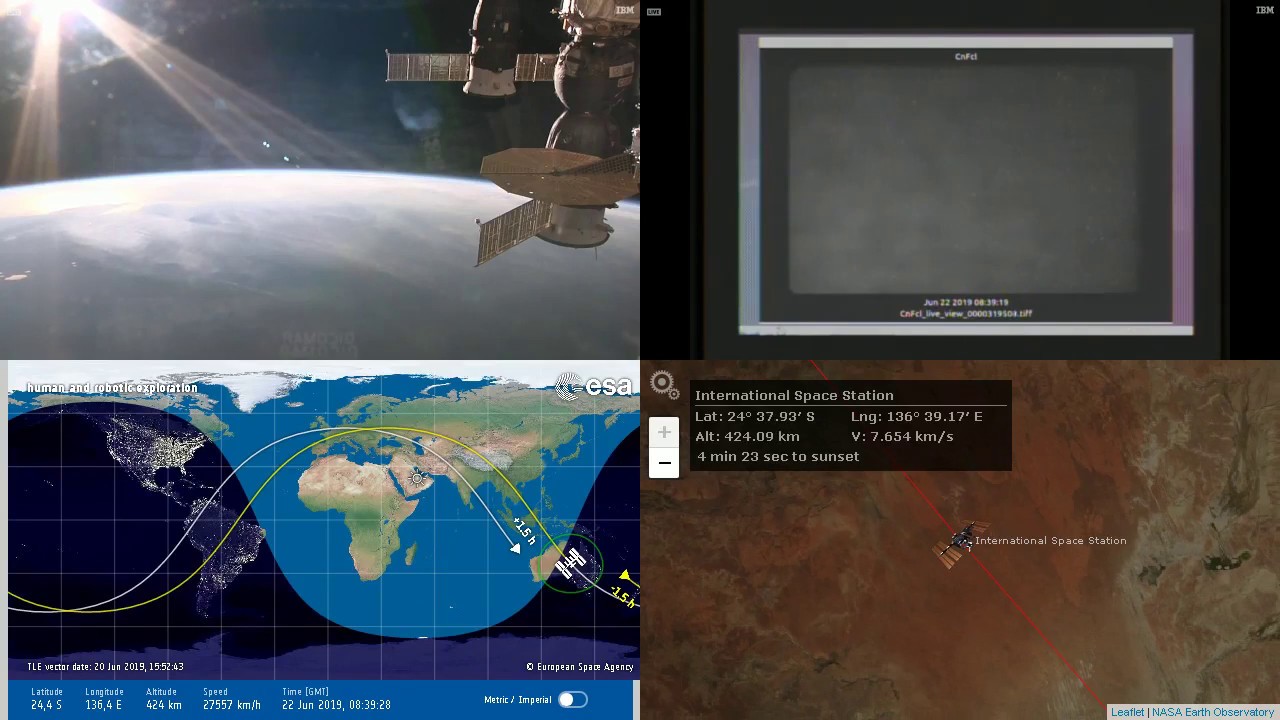 Sunset Over Australia - NASA/ESA ISS LIVE Space Station With Map - 841 ...