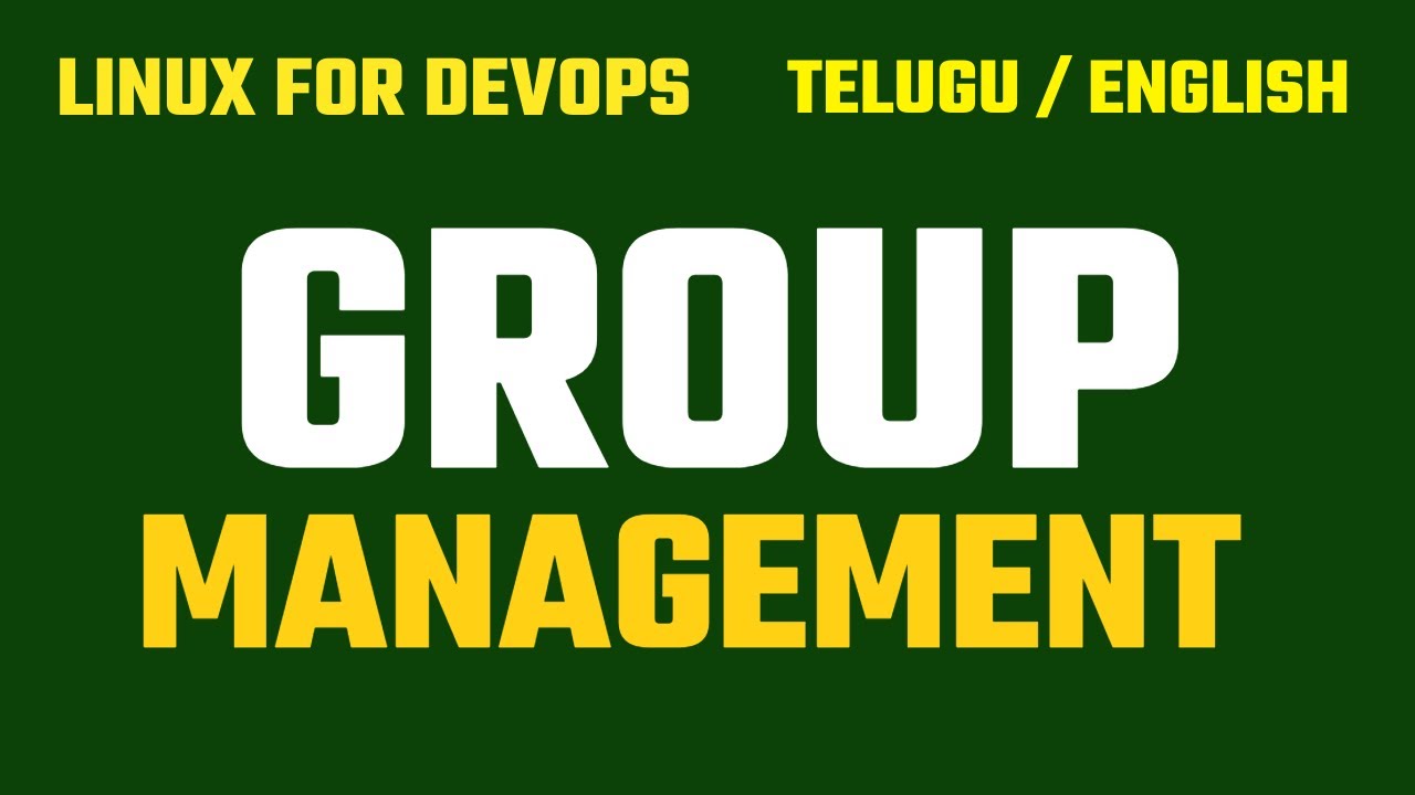 Day5: Linux Group Management | Telugu & English| Freshers | Exp| Career Gap Student | by kk ...