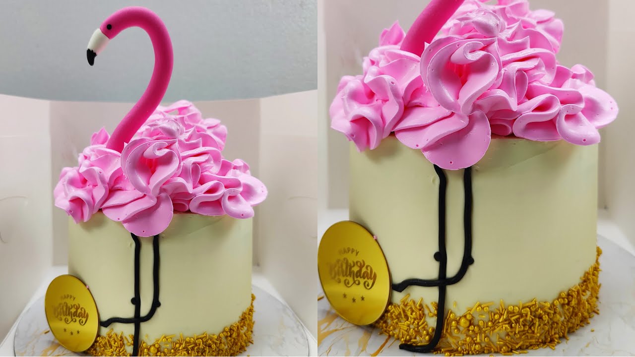 Beautiful Flamingo Cake Design| Cook with Kousy - YouTube