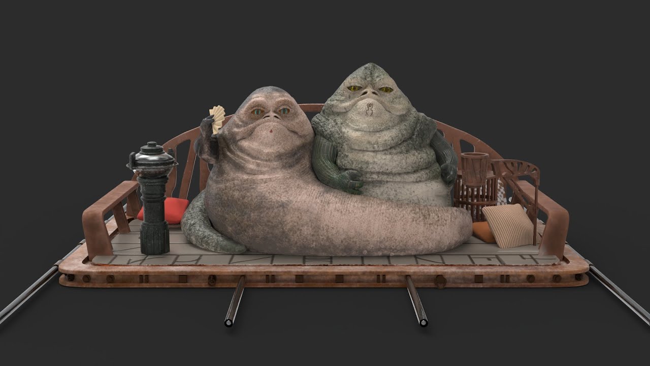 The Hutt Twins 3D model ready to 3D print - YouTube