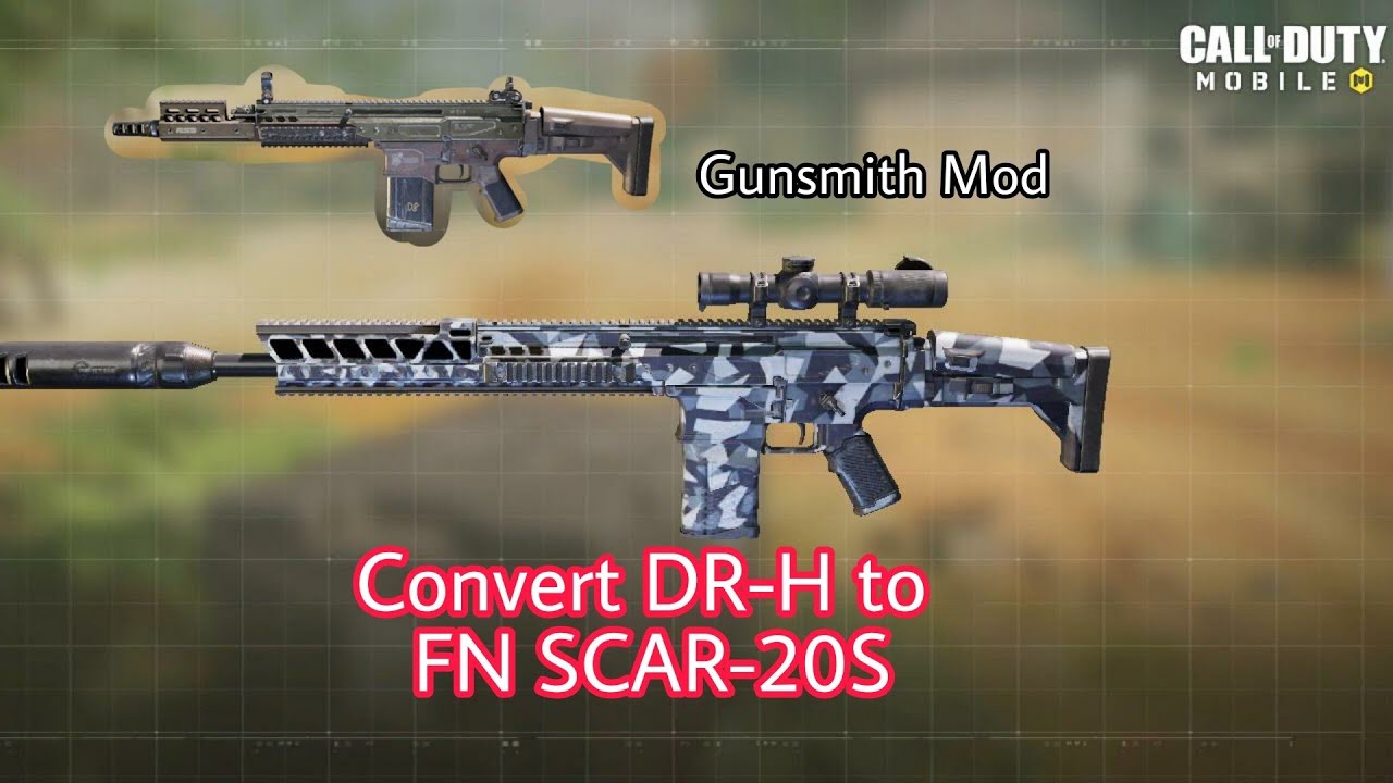 CODM Gunsmith: Change DR-H to FN SCAR-20S - YouTube