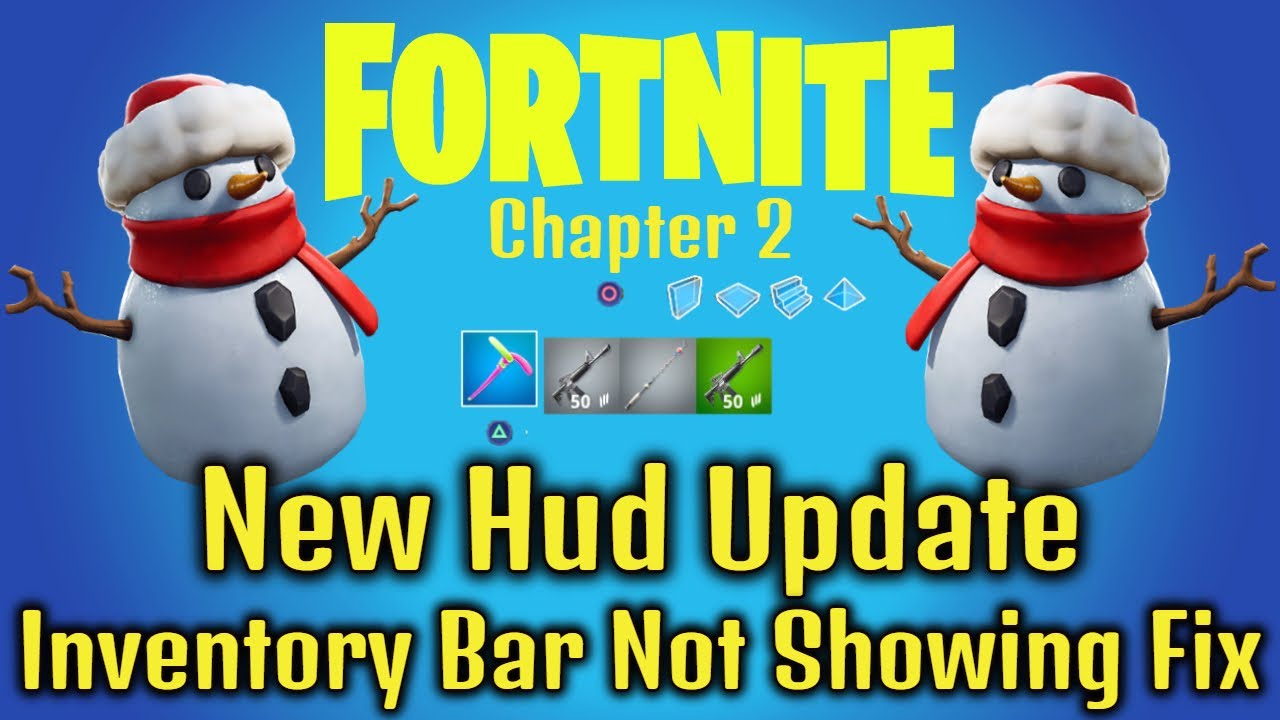 Show Inventory Bar Fortnite Chapter 2 NEW UPDATE - YouTube