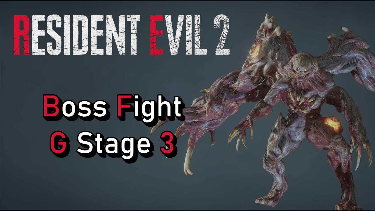 Resident Evil 2 Remake Claire A VS G Stage 3 (Boss Fight) 4K 60 FPS ...