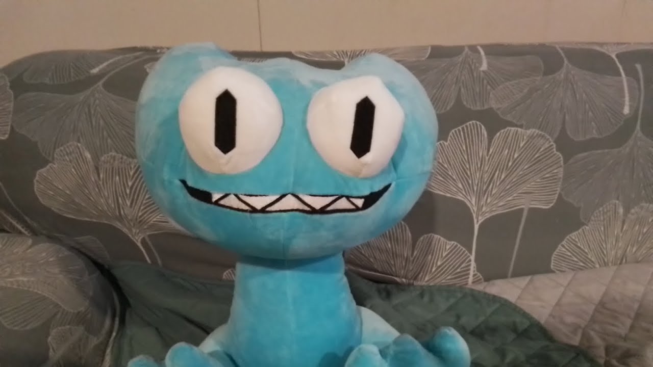 BIG Cyan plush!! #CYAN #rainbowfriends - YouTube