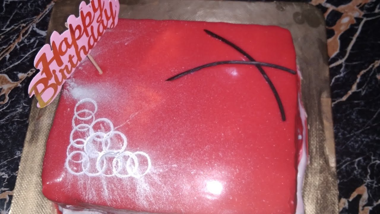 Glow Red Mirror Glaze Cake/ Mirror Glaze Cake/ How to make glaze cake ...