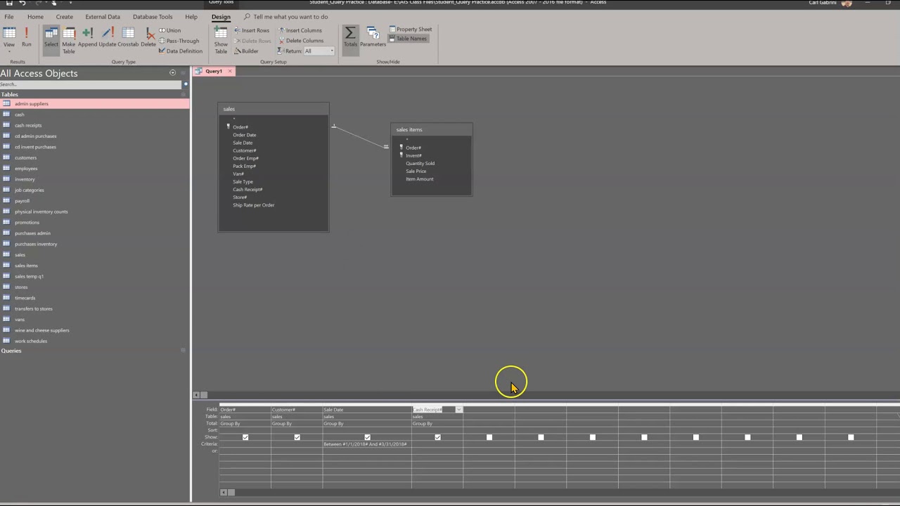 Access Query Youtube 7004