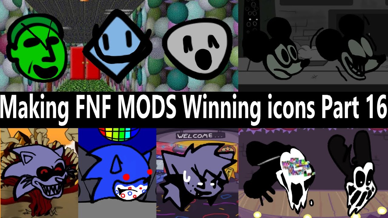 Making FNF MODS Winning icons! Part 16 - YouTube