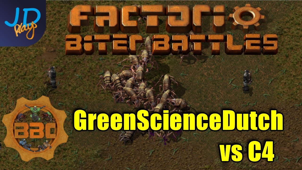 Factorio PvP Biter Battles ⚙️ BBChampions ⚙️ GreenScienceDutch vs C4 ...