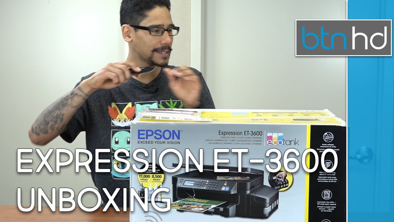 Epson Expression ET-3600 Unboxing & First Impressions! - YouTube