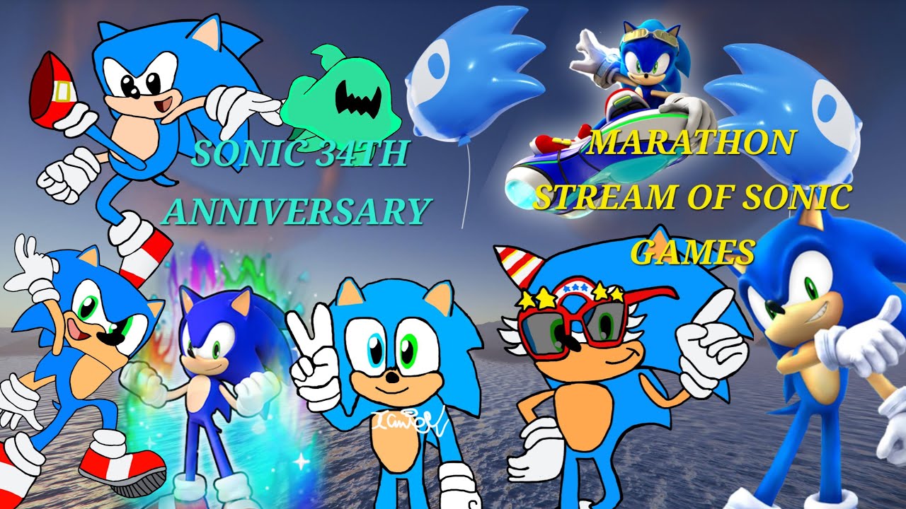Sonic's 34th Anniversary! Marathon Stream Of Sonic Games - YouTube