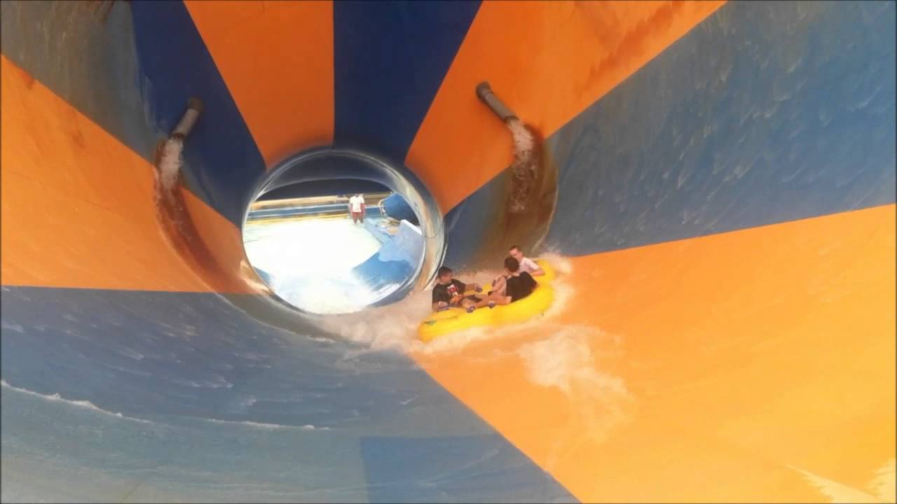 August 2014 - King's Island Mondo Monsoon Water Slide - YouTube