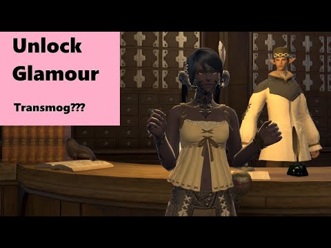 How to unlock glamour/transmog in FFXIV - YouTube